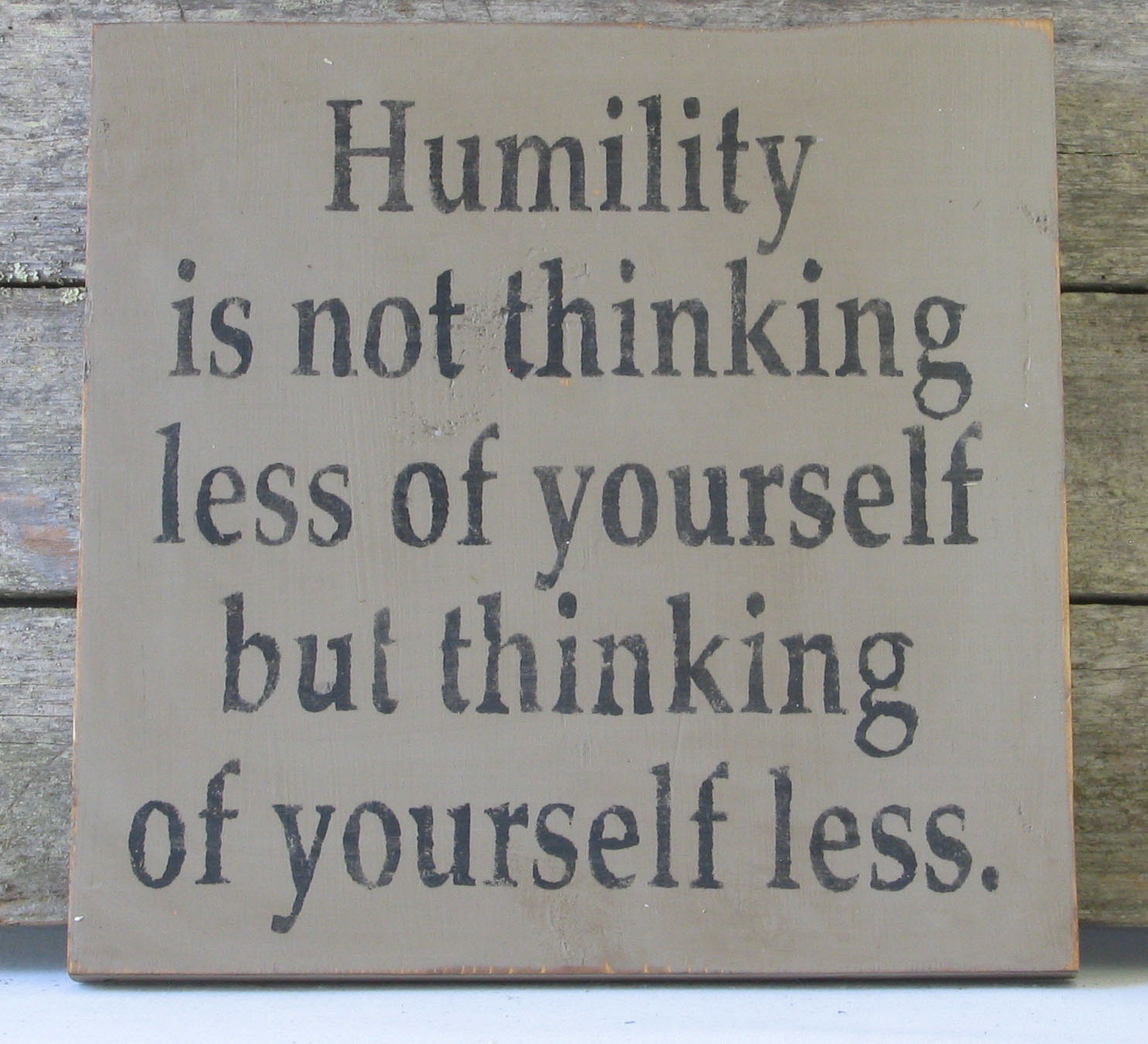 Humility Is... Wooden Sign - Etsy
