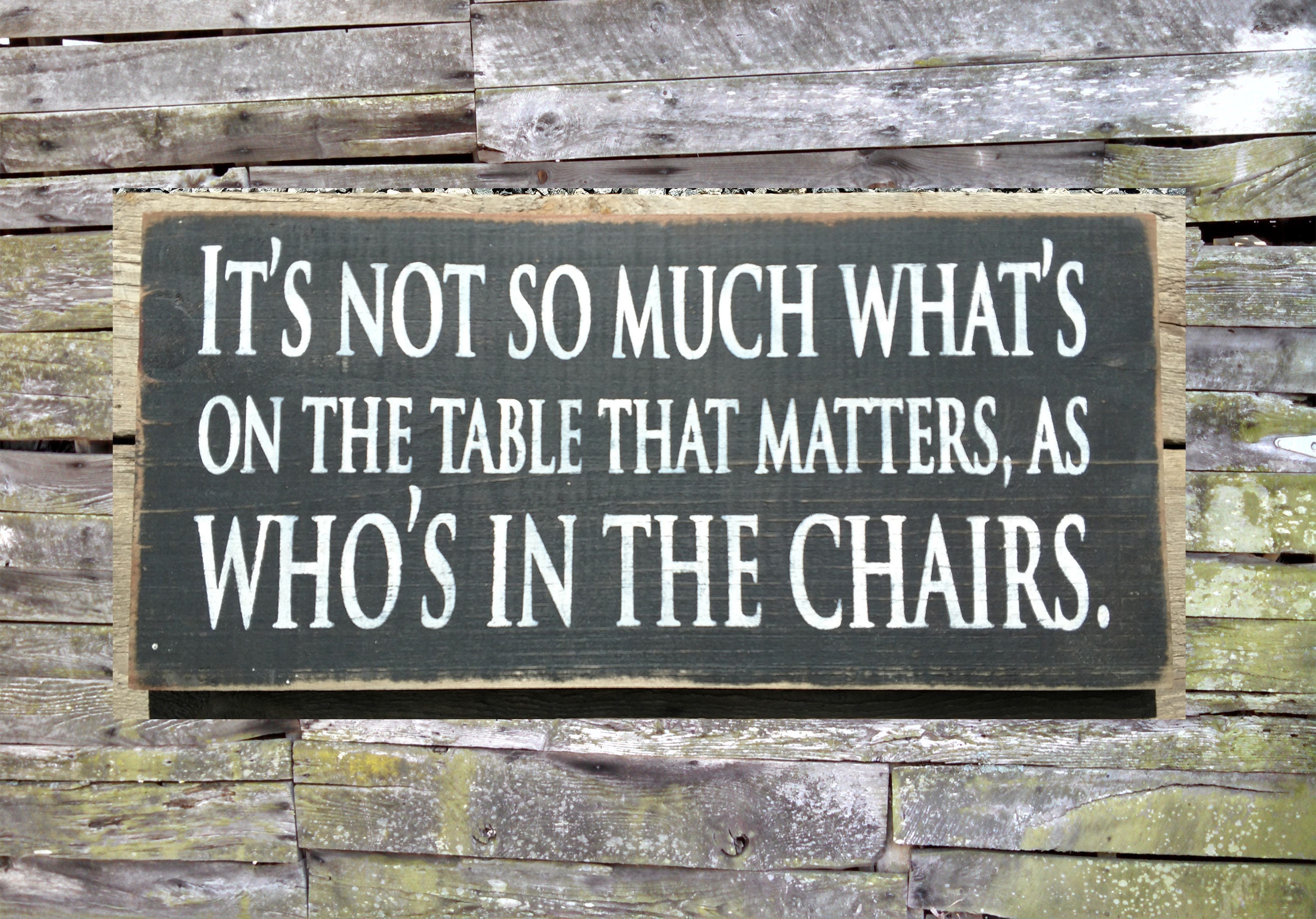 It's Not so Much What's on the Table That Matters as - Etsy