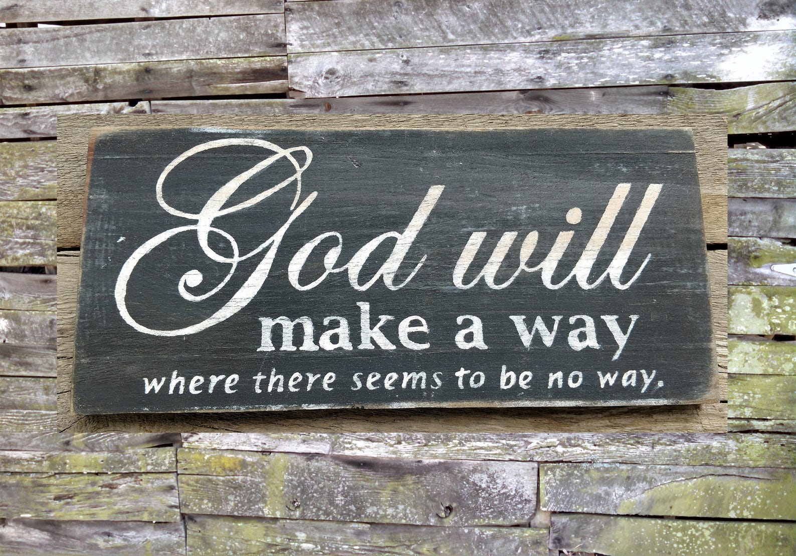 God Will Make a Way Wooden Sign God Will Make a Way Rustic - Etsy