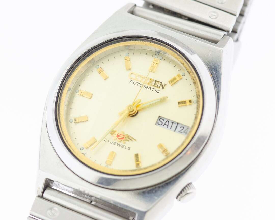 Vintage Citizen 4-S81560 Stainless Steel Automatic Wrist Watch - Etsy