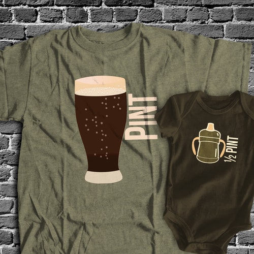 Pint Shirt Matching Father Son Shirts Beer Dad Shirt - Etsy