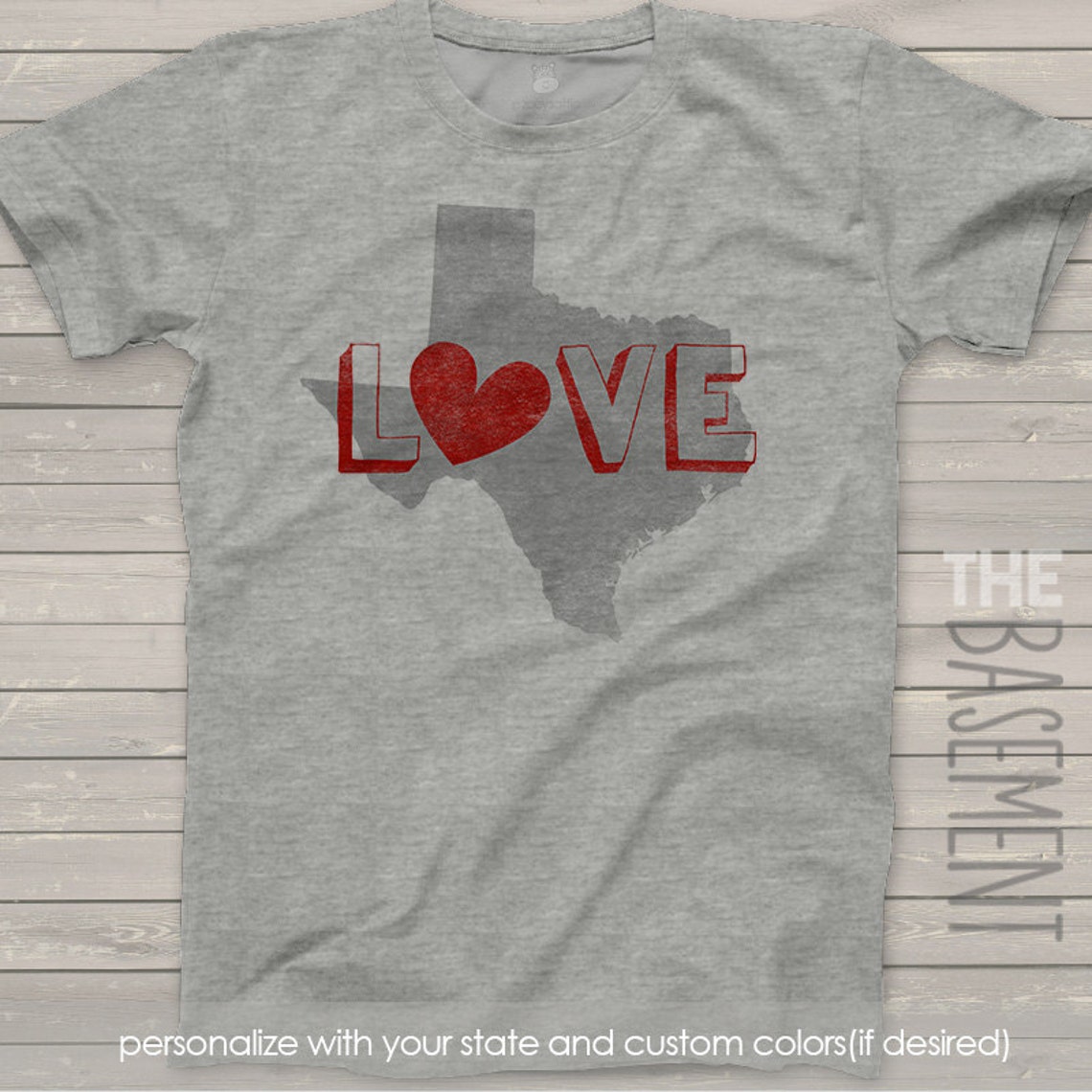 Texas Shirt Love Texas Shirt I Heart Texas State of Texas | Etsy