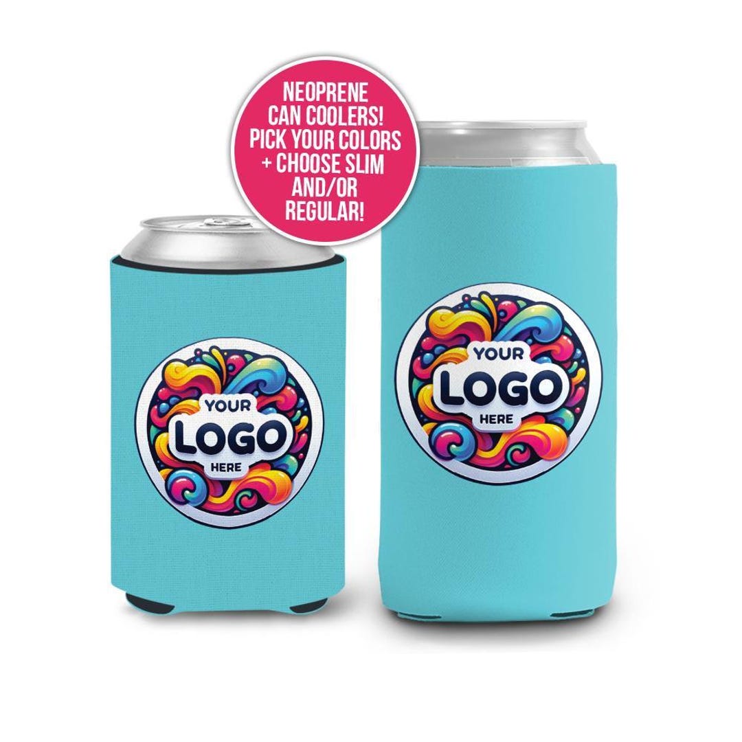Custom Logo Can Cooler – Add Your Own Image or Business Logo ...