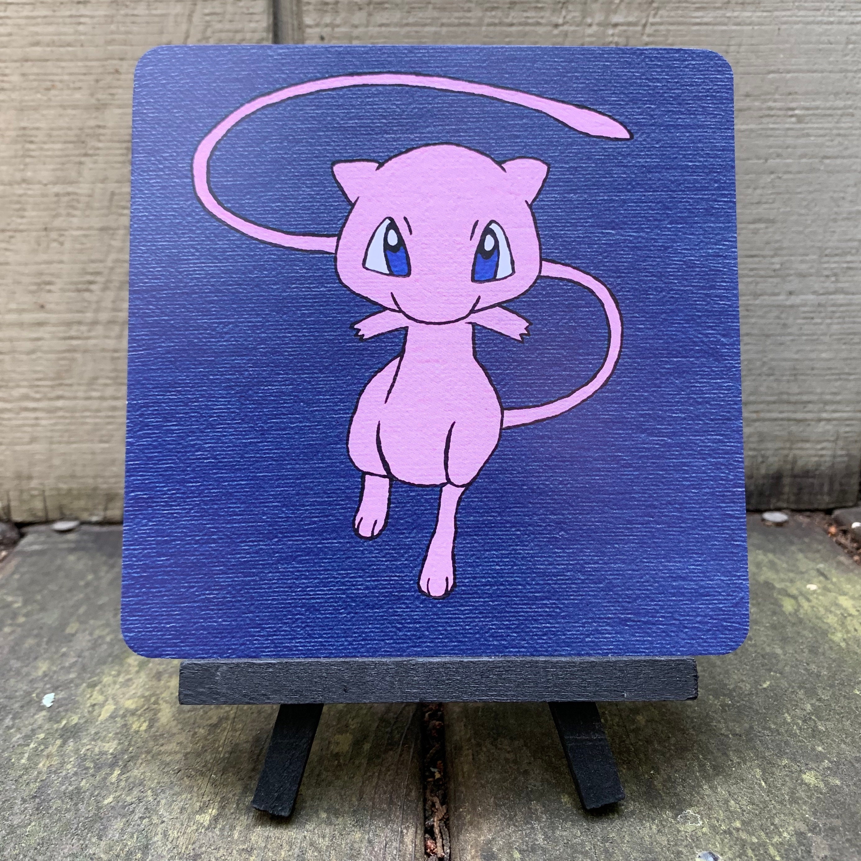 Mythical Legend | Pokemon Mew Original Painting | Acrylics on Canvas ...