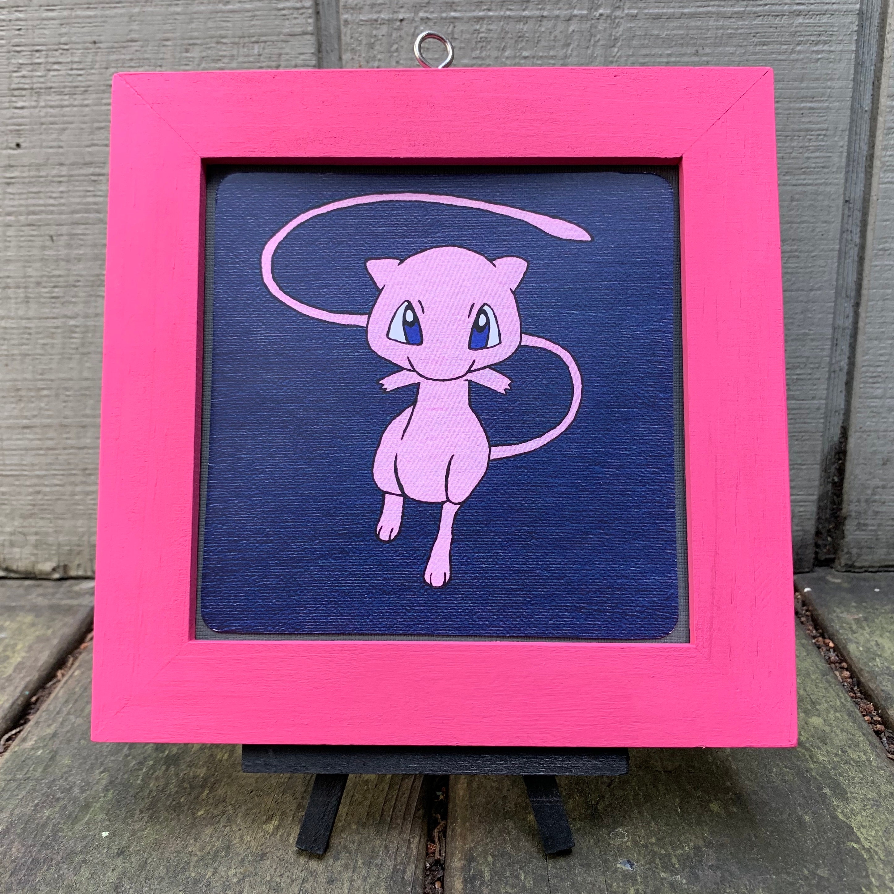 Mythical Legend Pokemon Mew Original Painting Acrylics on - Etsy