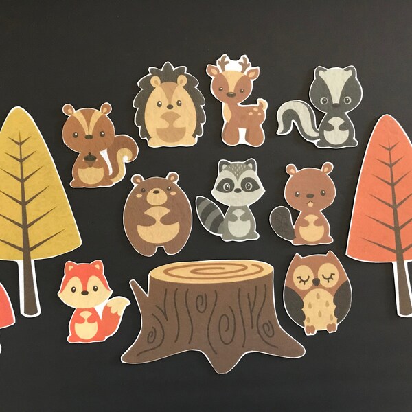 Felt Forest Animals - Etsy