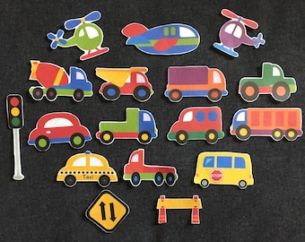 12 sets of Transportation/Vehicles Felt Board Set / Flannel