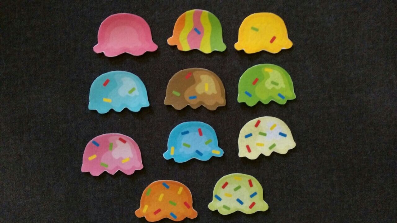 Counting Numbers Matching Ice Cream Cone Felt Set// Flannel - Etsy