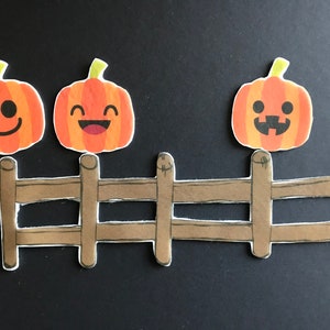 5 Little Pumpkins Felt Board Story // Flannel Board Pieces // Pretend ...