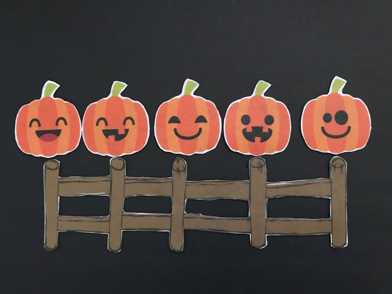 5 Little Pumpkins Felt Board Story // Flannel Board // Pretend | Etsy