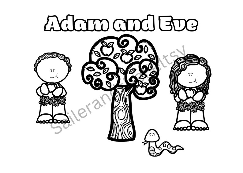 Adam and Eve Bible Felt Pieces // Flannel Board Pieces // Preschool ...