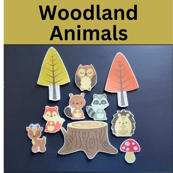 Felt Forest Animals - Etsy