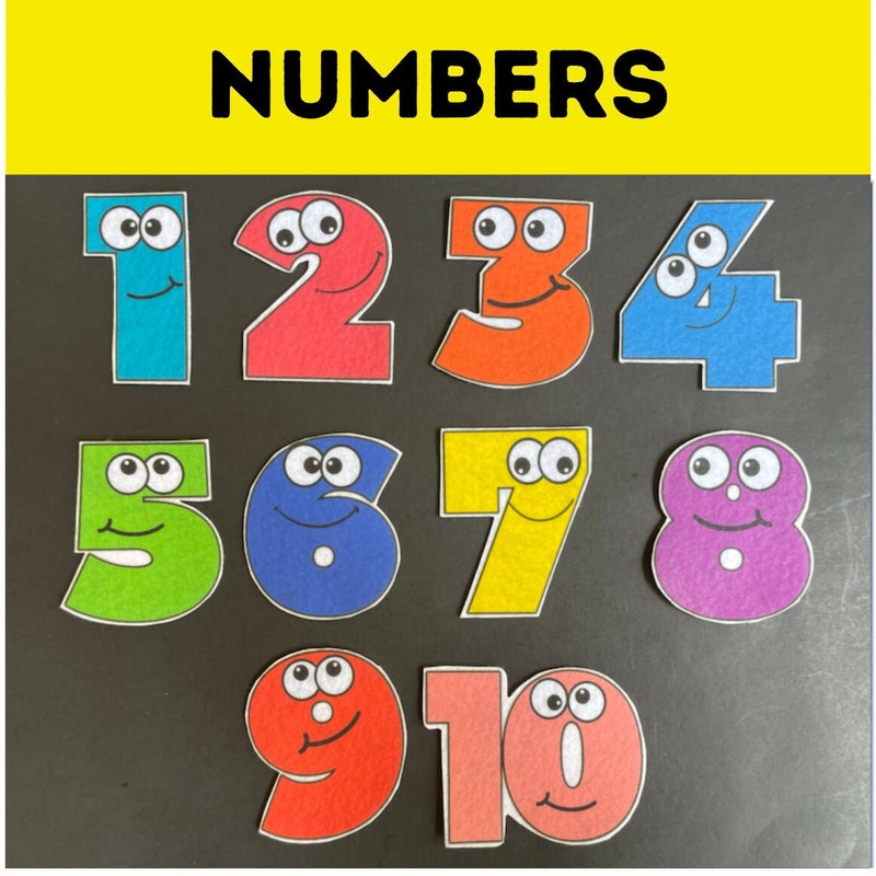 Felt Numbers - Etsy