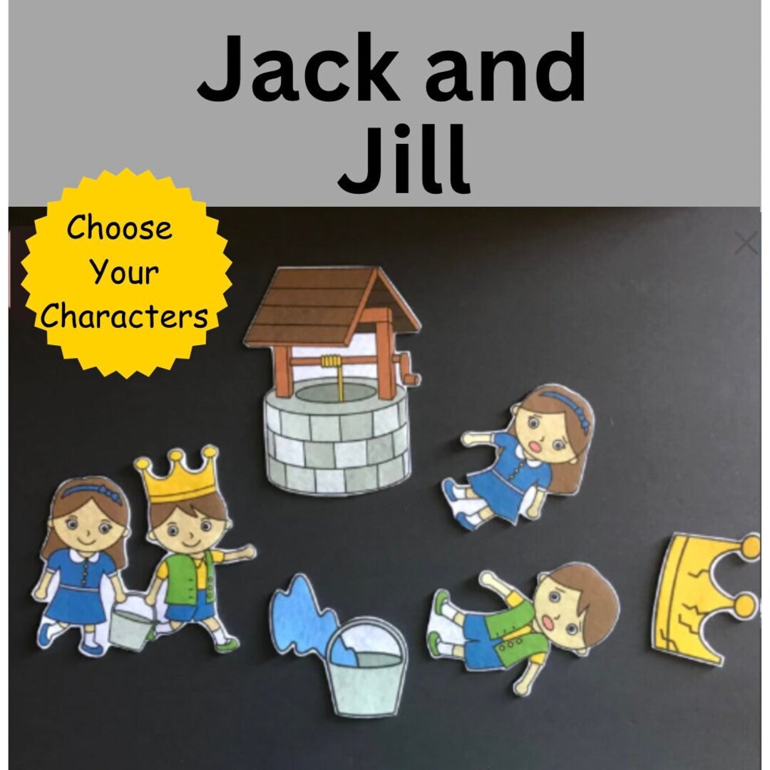 Jack and Jill Felt Board Story // Flannel Board Pieces // Imagination ...