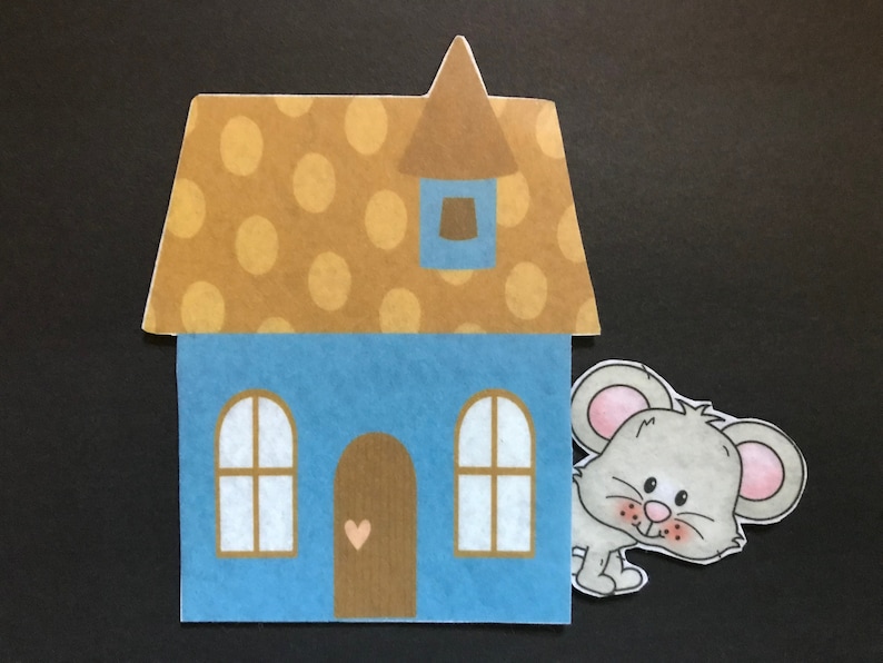 Little Mouse Game Felt Set //flannel Board Pieces Pieces // | Etsy