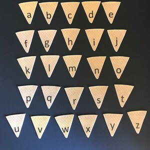 Alphabet Upper and Lower Case Matching Ice Cream Cone Felt Set ...
