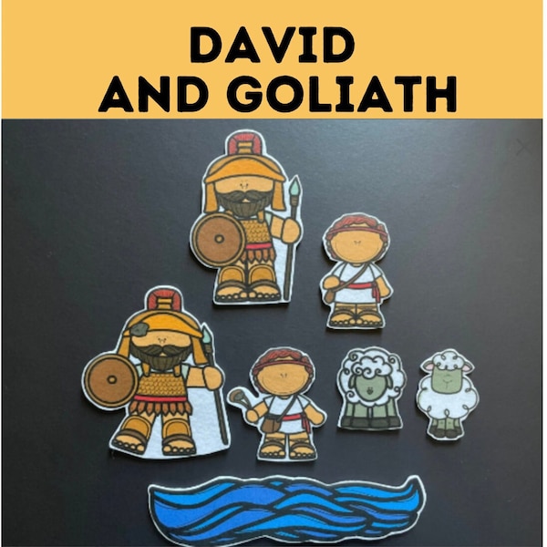 David and Goliath - Etsy