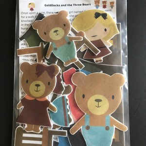 Goldilocks and the Three Bears Felt Board Story #1 // Flannel Board ...