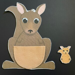 Kangaroo Guessing Game Felt Board Stories // Flannel Board // Cognitive ...
