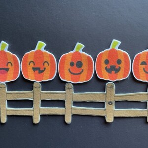 5 Little Pumpkins Felt Board Story // Flannel Board Pieces // Pretend ...