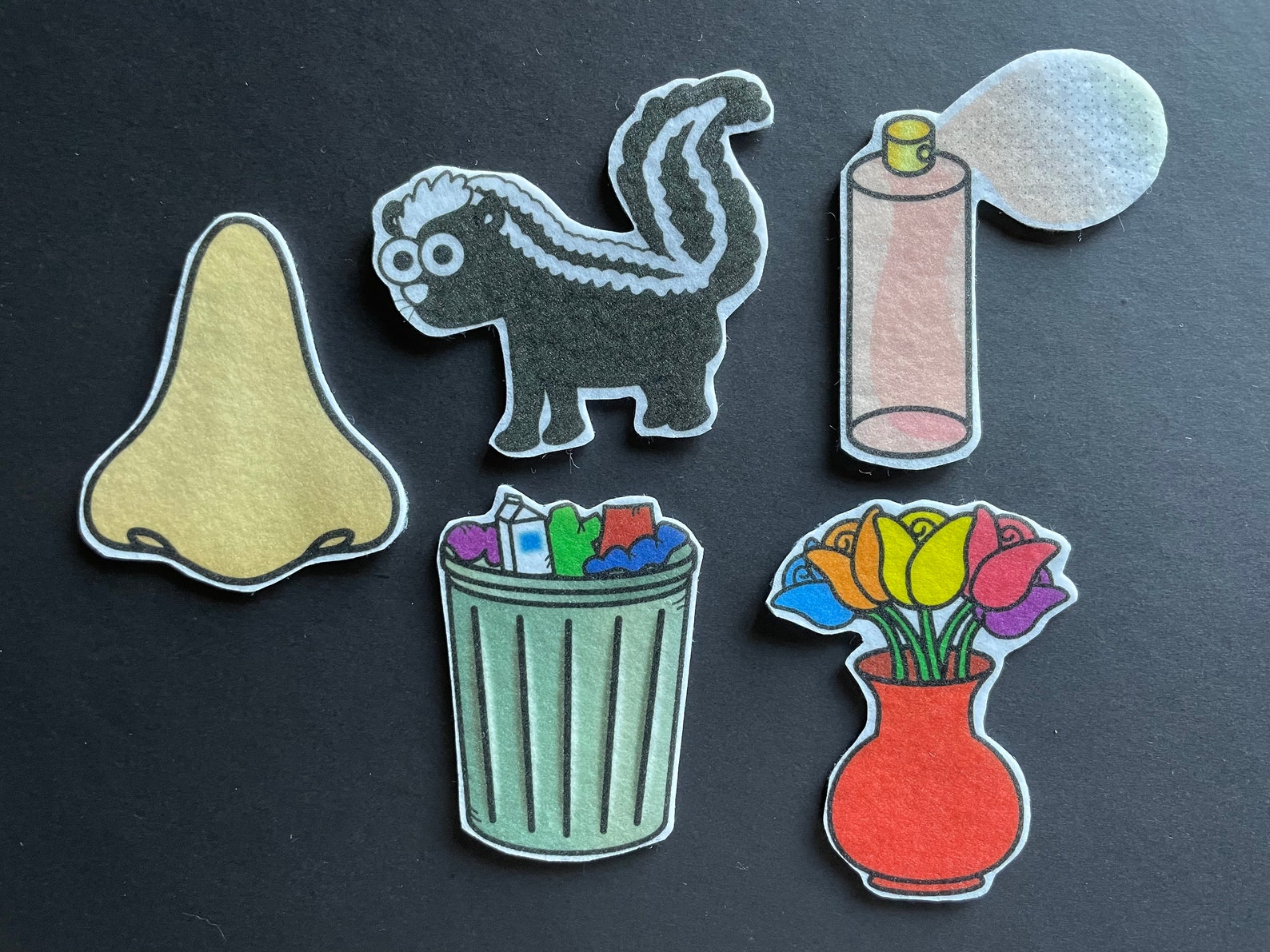 5 Senses Felt // Five Senses Flannel Board Pieces // Felt Game - Etsy