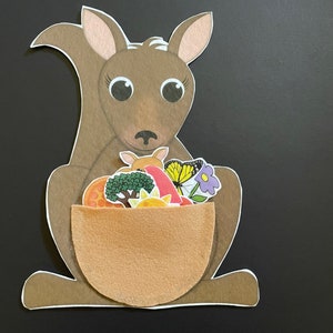 Kangaroo Guessing Game Felt Board Stories // Flannel Board // - Etsy