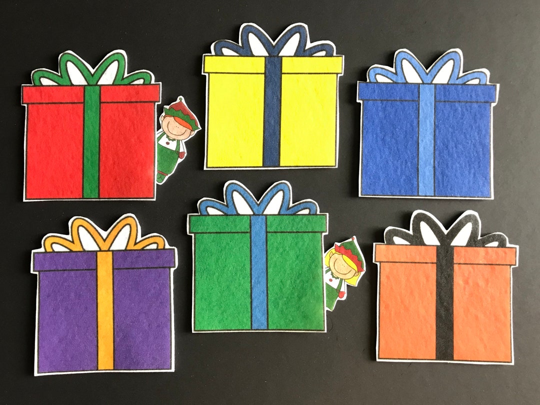 Hide Your Elf Felt Game Set // // Preschool // Hide and Seek Felt Game ...