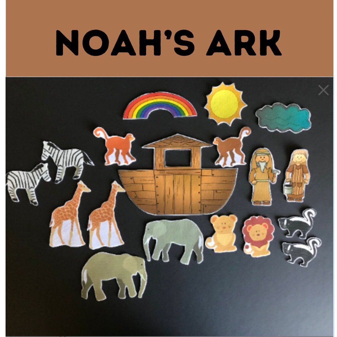 Kids Nativity Set CHEFAN 16 Pack Bible Stories Set, Flannel Board ...