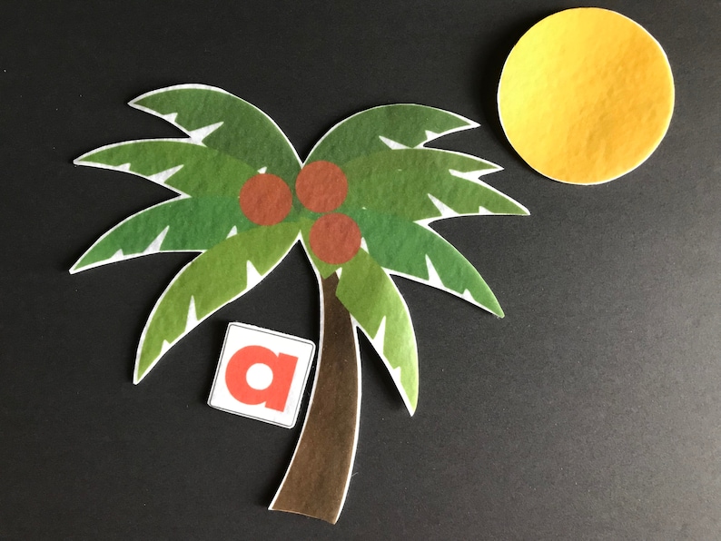 Chicka Chicka Boom Boom Felt // Flannel Board Pieces // | Etsy