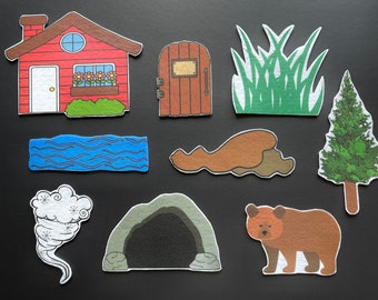 Going on A Bear Hunt Felt Song //felt Board Story //felt Set - Etsy