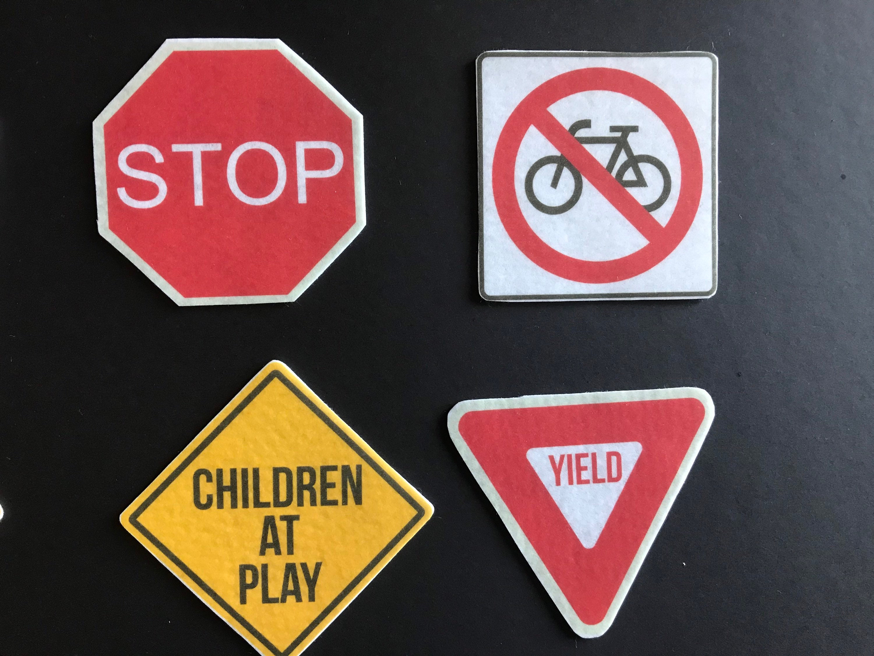 Vehicles and Road Signs Felt // Flannel Board Pieces // - Etsy