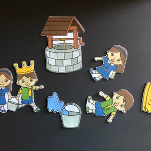 Jack and Jill Felt Board Story // Flannel Board Pieces // Imagination ...