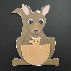 Kangaroo Guessing Game Felt Board Stories // Flannel Board // Cognitive ...