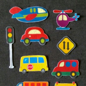 Transportation Felt // Flannel Board Pieces // Imagination // Children ...
