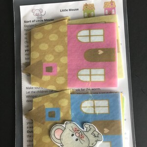 Little Mouse Game Felt Set //flannel Board Pieces Pieces // Preschool ...