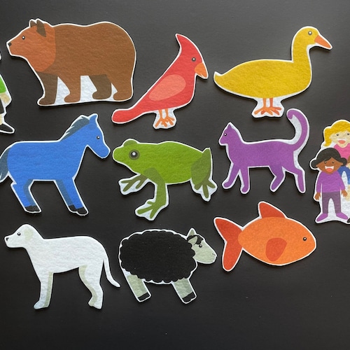 Brown Bear Brown Bear What Do You See Felt Story Set | Etsy