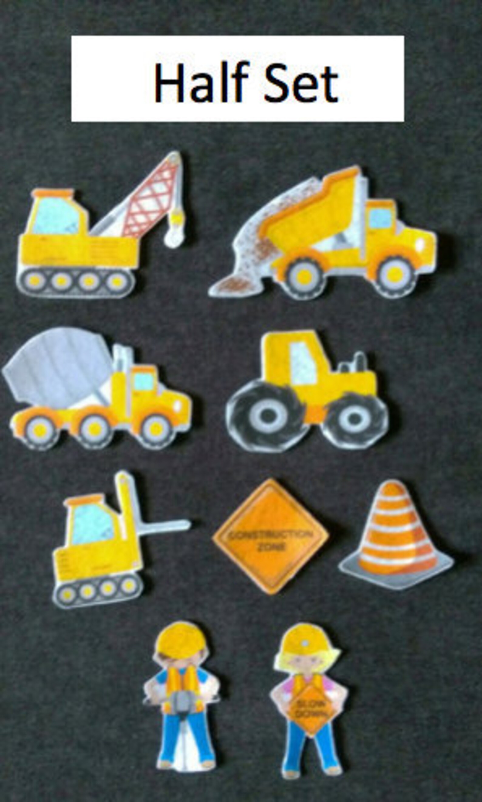 Construction Felt // Flannel Board Pieces // Imagination // | Etsy