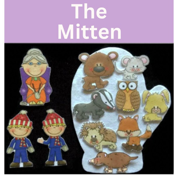 The Mitten Felt Story - Etsy