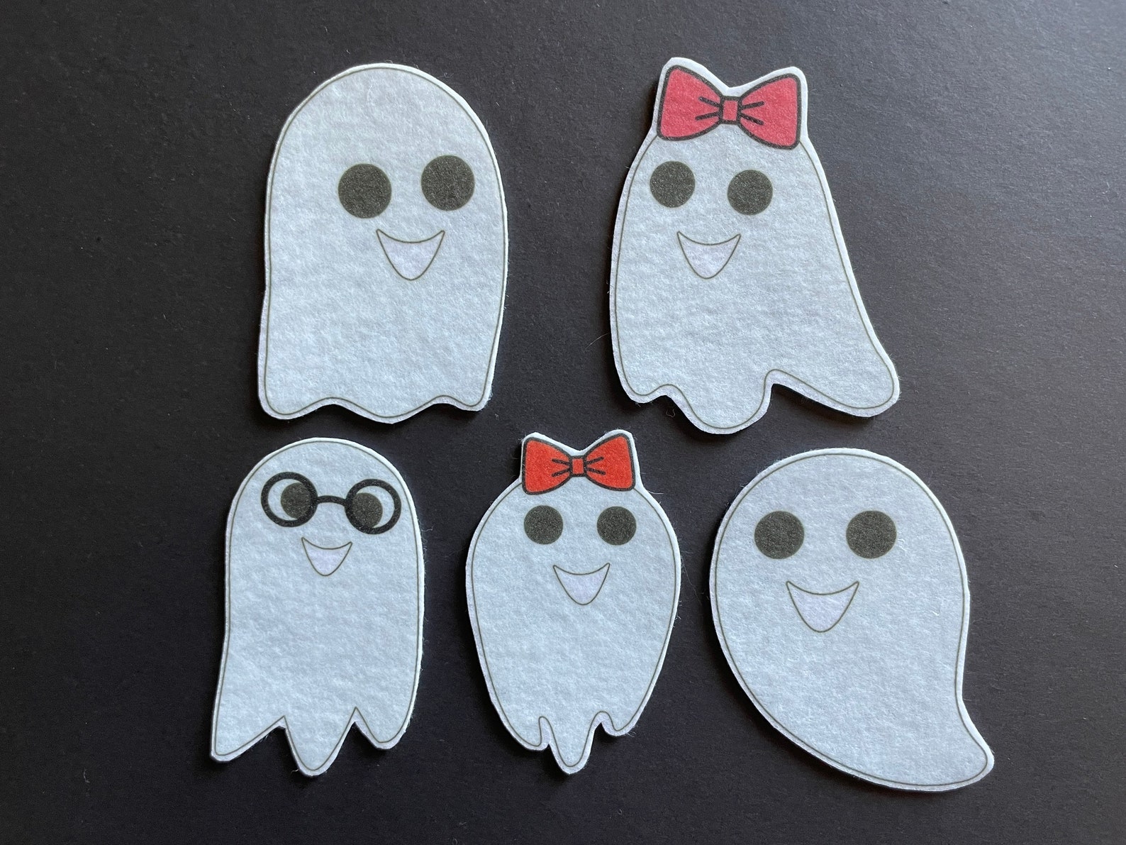 5 Little Ghosts Felt Board Story // Flannel Board Pieces // - Etsy