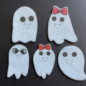 5 Little Ghosts Felt Board Story // Flannel Board Pieces // - Etsy
