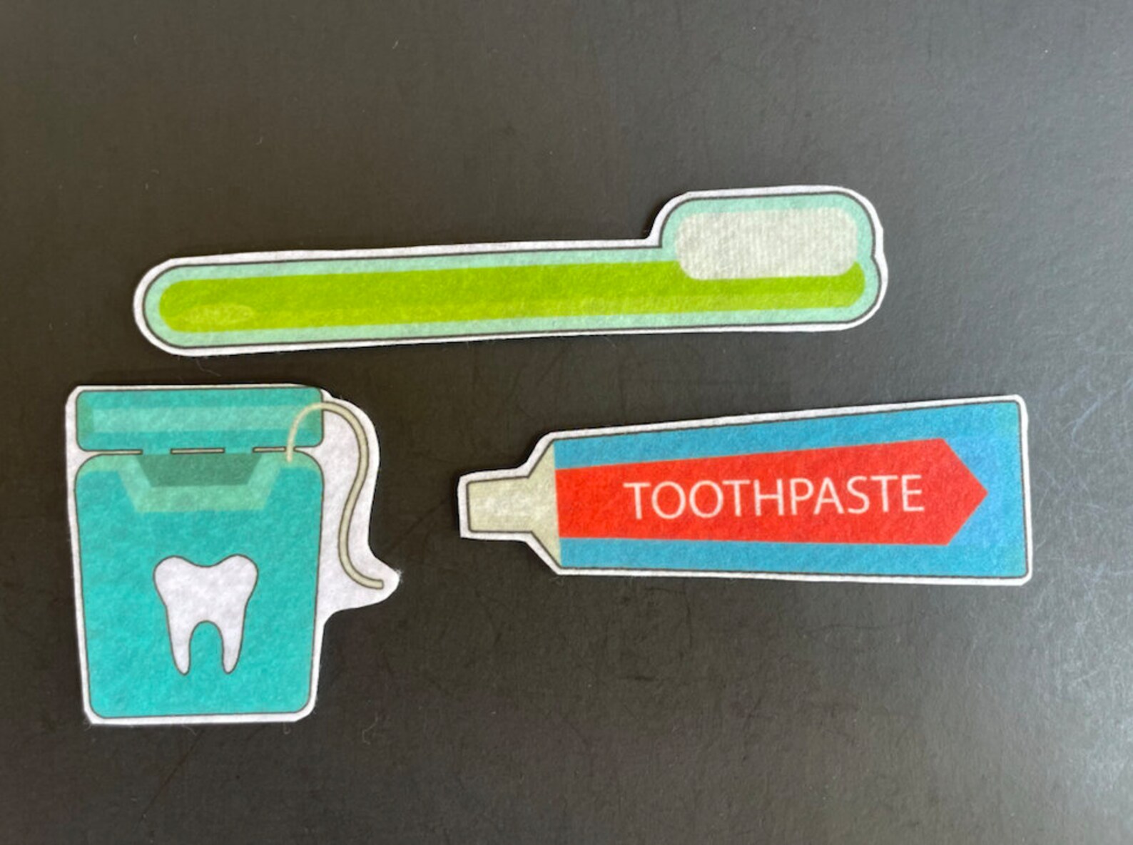 Brushing Teeth Felt Board Pieces // Flannel Board Pieces // Teeth ...