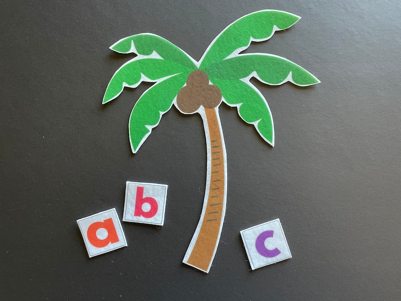 Chicka Chicka Boom Boom Felt // Flannel Board Pieces // - Etsy