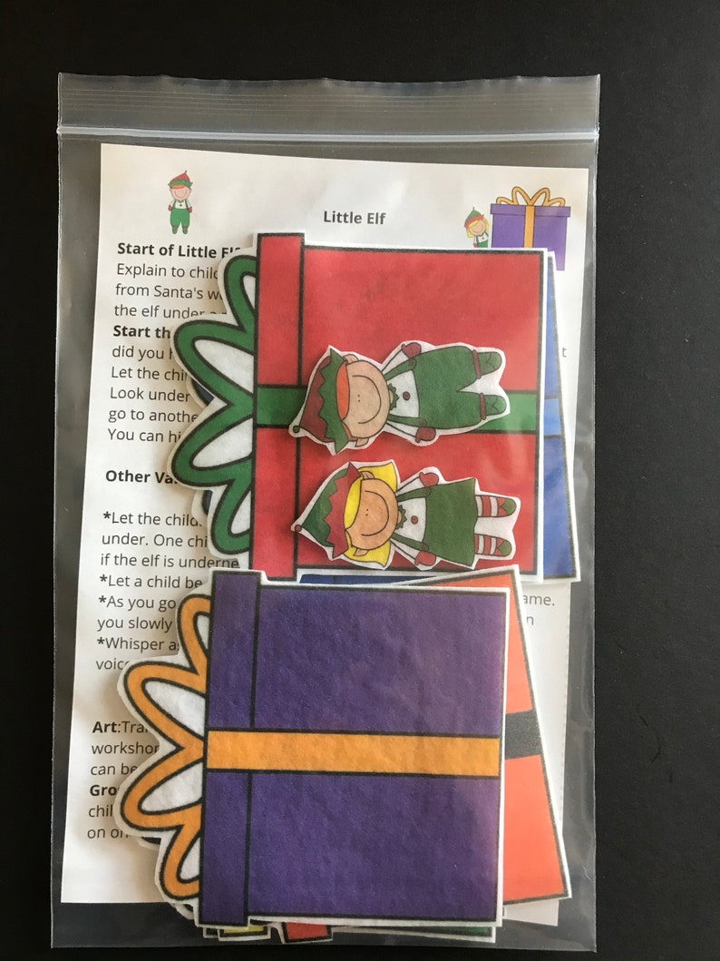 Hide Your Elf Felt Game Set // // Preschool // Hide and Seek | Etsy
