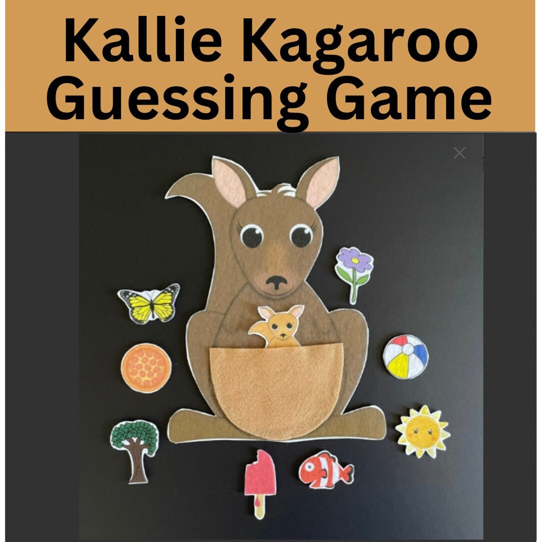 Kangaroo Guessing Game Felt Board Stories // Flannel Board // Cognitive ...