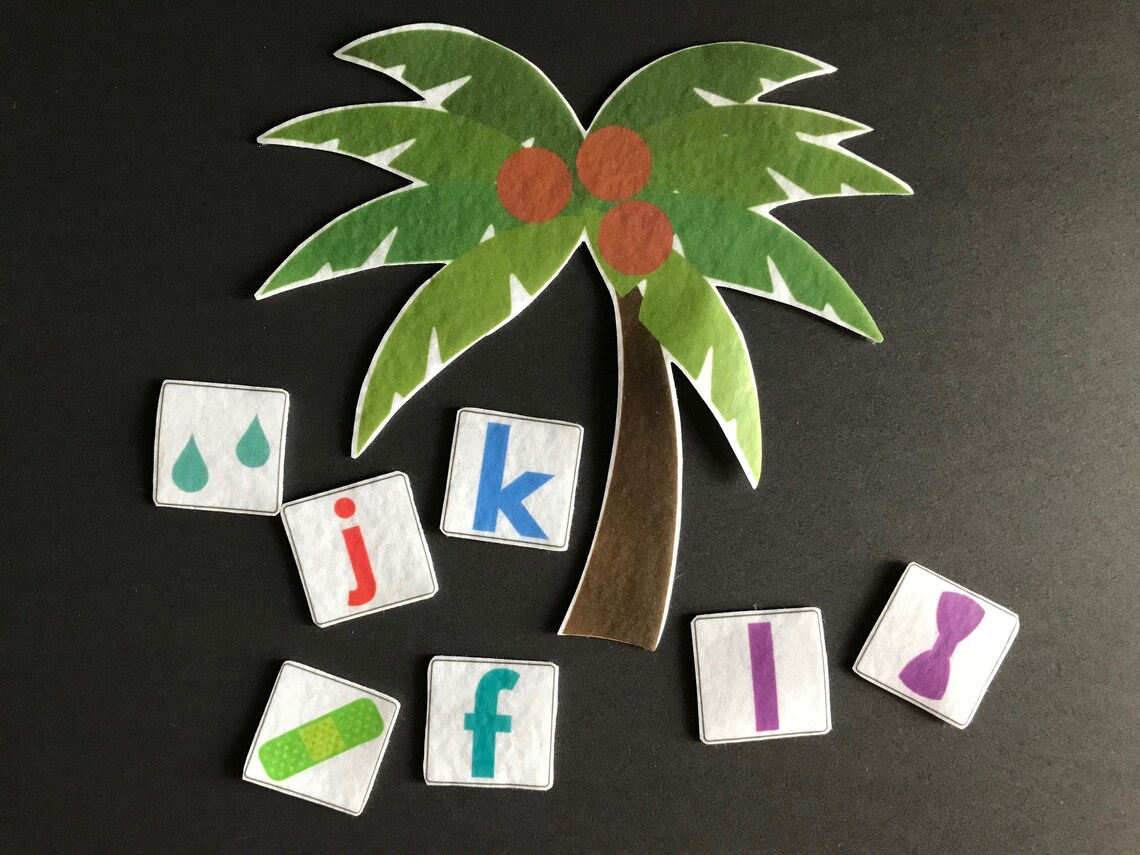 Chicka Chicka Boom Boom Felt // Flannel Board Pieces // | Etsy