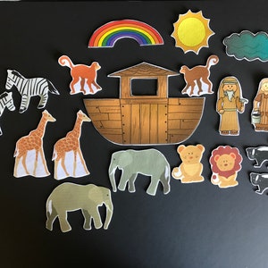 Noah's Ark Bible Story Felt // Flannel Board Pieces // Preschool ...
