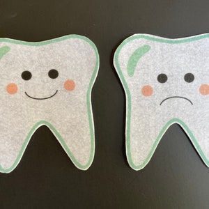 Brushing Teeth Felt Board Pieces // Flannel Board Pieces // Teeth ...