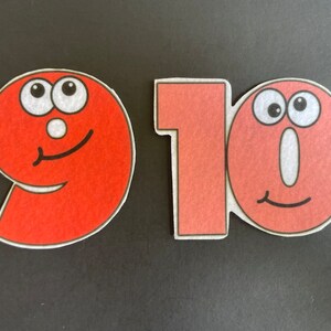 Numbers Counting Felt Pieces // Flannel Board Pieces // Felt Game ...