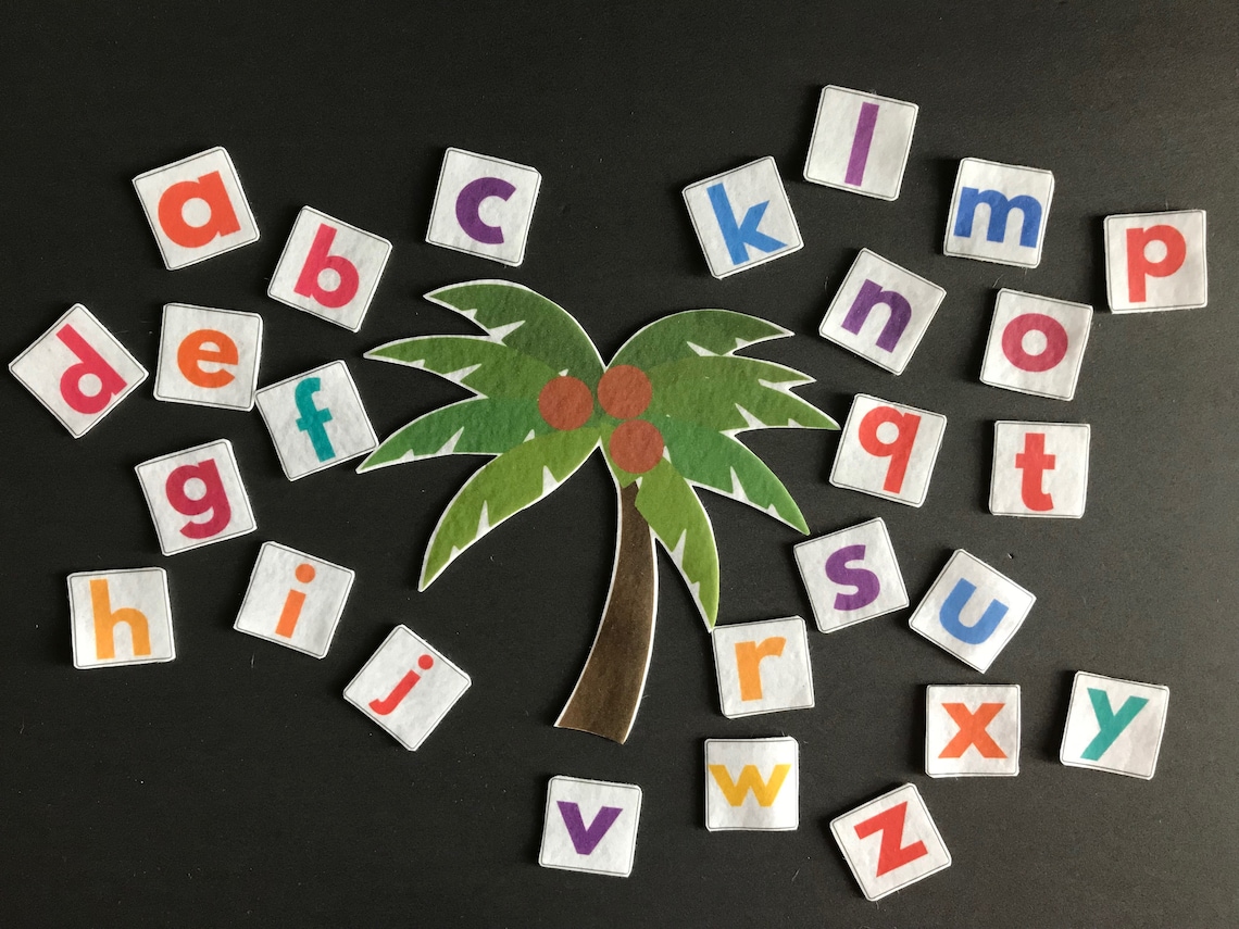 Chicka Chicka Boom Boom Felt // Flannel Board Pieces // | Etsy