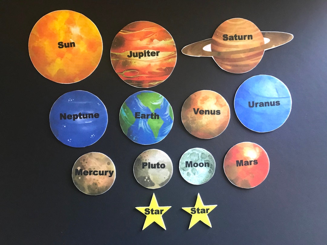 Solar System Planets Felt // Children // Space // Flannel - Etsy UK